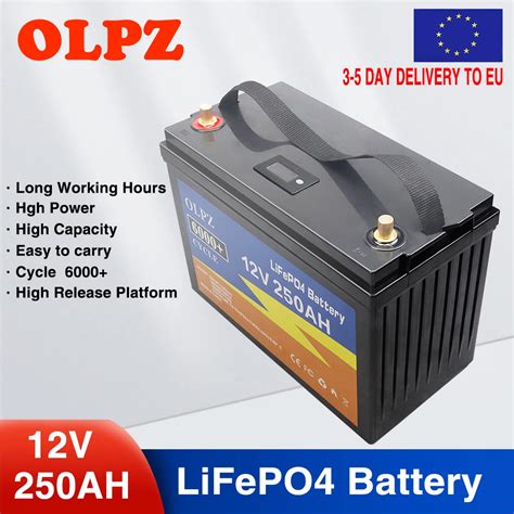 LiFePO4 리튬 철 인산염 배터리 내장 BMS 12V 250ah 200ah 대부분의 백업 전원 홈 에너지 저장 장치