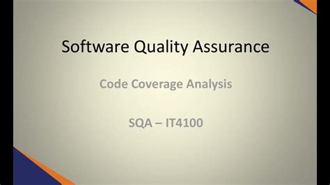 Code Coverage Analysis Youtube