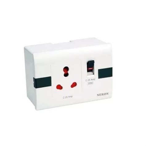 Nekon White Mcb Indicator Socket At ₹ 450 Piece In Vasai Virar Id