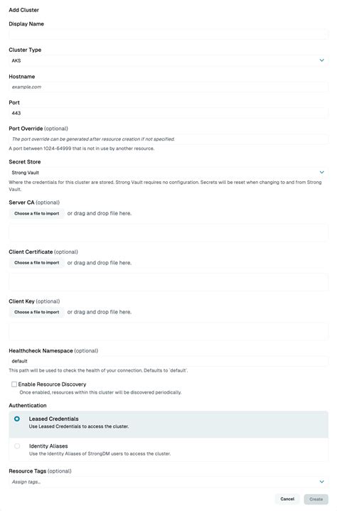 Add An Aks Cluster Strongdm Docs