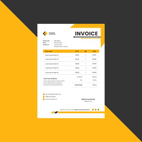 Invoice Design Behance