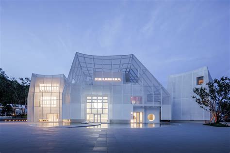 Wutopia Lab Wraps Flickering Peak Arts Centre In Translucent Mesh