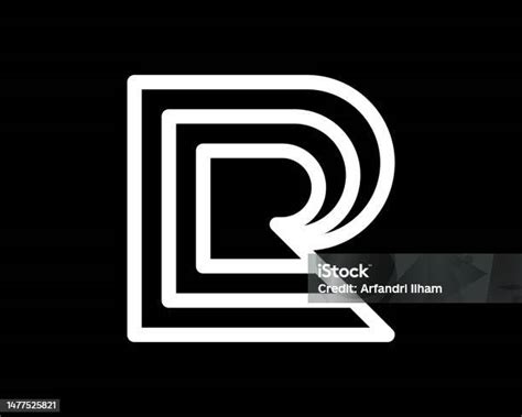 편지 R 모노그램 라인 선형 미니멀리스트 추상 현대 윤곽 스택 구조 벡터 디자인 일러스트 레이 션 0명에 대한 스톡 벡터 아트 및 기타 이미지 Istock