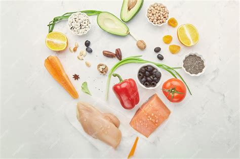 Dieta Sana Fodmap Cibo A Forma Di Cuore Frutta E Verdura Biologica