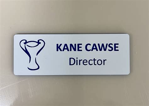Laser Engraved Name Badge Pin Canberra Trophy Centre