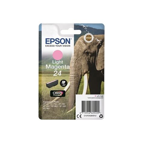 Epson 24 Claria Photo HD Ink Elephant väriainekasetti vaalea magenta SEC Jimms fi