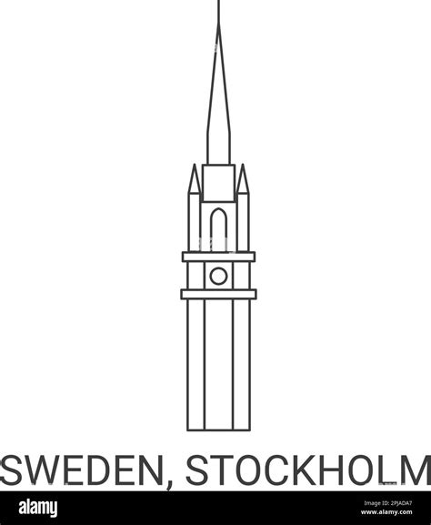 Sweden Stockholm Travel Landmark Vector Illustration Stock Vector Image Art Alamy