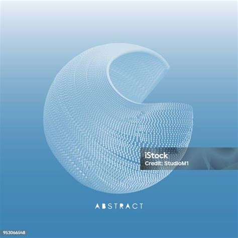 3d 추상 분야 구성입니다 미래 기술 스타일입니다 연결입니다 벡터 일러스트입니다 세포에 대한 스톡 벡터 아트 및 기타 이미지