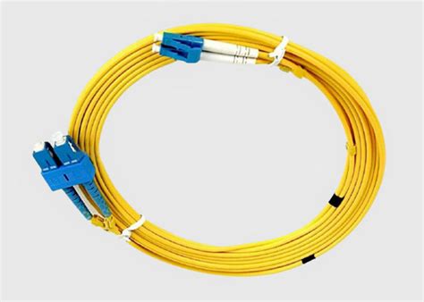 M SC LC OS Singlemode Faser Flecken Kabel PVCs OFNR Duplex