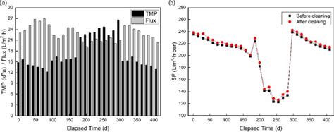 A Tmpflux And B Sf Trend Of The Membrane System Download Scientific Diagram