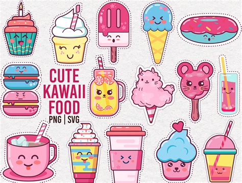 Cute Kawaii Food Stickers At Fred Morales Blog