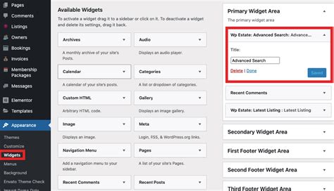 ADVANCED SEARCH WIDGET WP Rentals Help