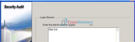 Lab 4 6 1 Basic Security Configuration Answers