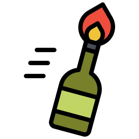 Molotov Cocktail Generic Outline Color Icon