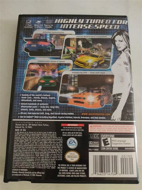 GameCube Need For Speed Underground Video Gaming Video Games Nintendo On Carousell