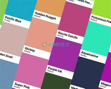 Kode Warna Pengertian Model Dasar Dan Jenis Jenisnya