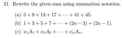 Solved Rewrite The Given Sum Using Summation Chegg