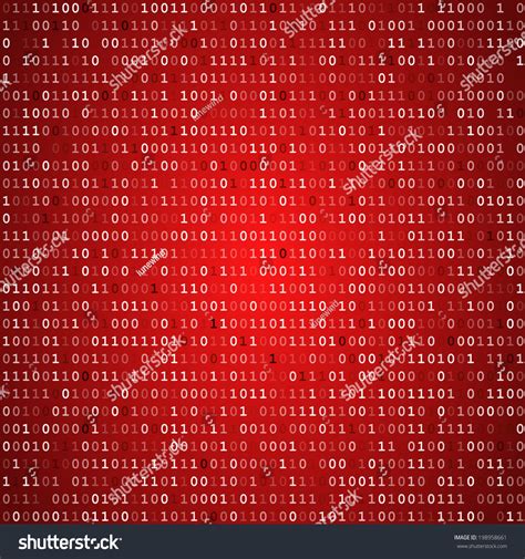 red computer binary code screen background raster copy of