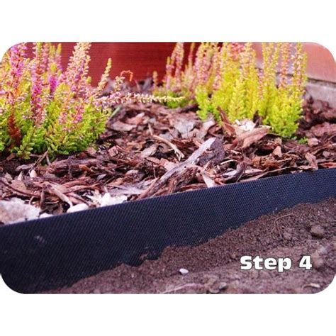 Bundle 5 Pack Plastic Flexible Lawn Edging 15cm High 30m Long