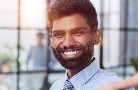 Close Up Photo Portrait Of Successful And Happy Businessman Male