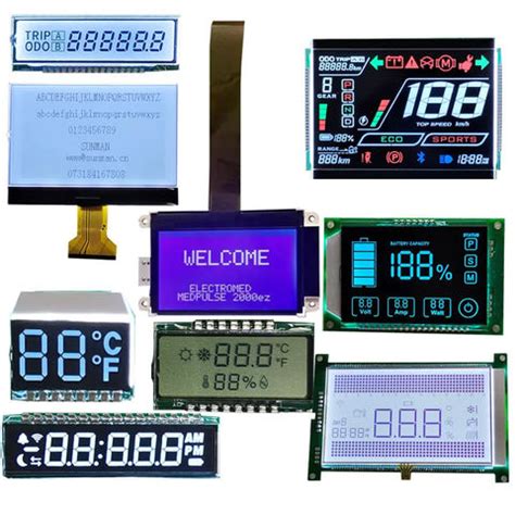 Buy Wholesale China Monochrome Digit Lcd Display Manufacturer Custom Tn