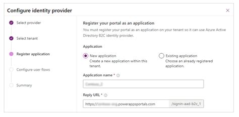 Configure O Provedor B2c Do Azure Active Directory Usando Interface Na Visualização Power