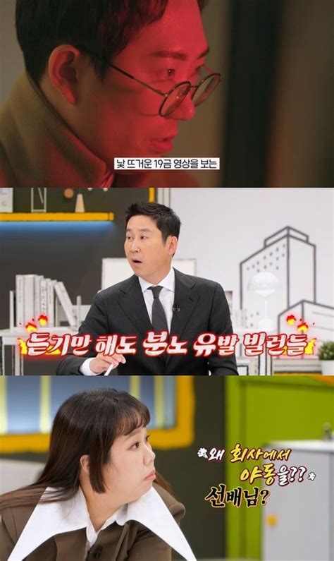 왜 회사에서 야동을 봐요신동엽도 말문 막힌 오피스 빌런 네이트 연예
