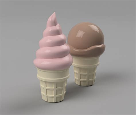 Novelty Ice Cream Cone Containers By Bearded Printer Download Free