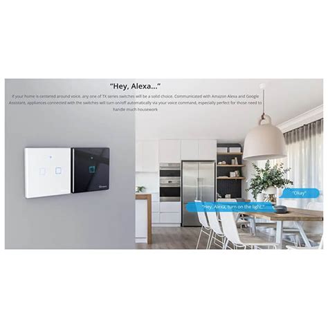 Sonoff T0eu3c Tx 3 Channel Touch Light Switch Wi Fi White Smart Home