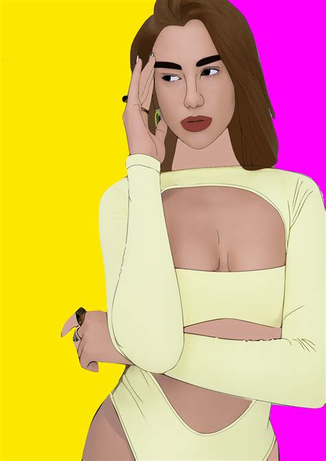 Dua Lipa Illustration Digital Art Design Illustration Digital