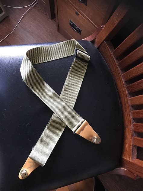 Fender Guitar Strap With Gold Chrome Schaller Strap Locks Reverb