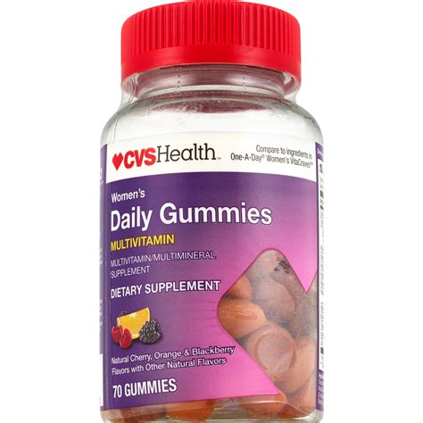 Cvs Health Womens Daily Gummies Complete Multivitamin Fruit Flavors