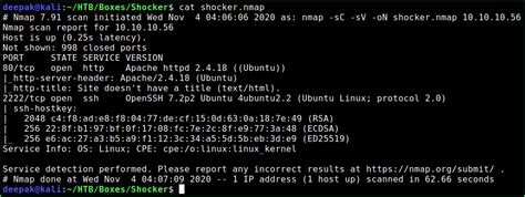 Shocker HackTheBox WalkThrough Ethicalhacs