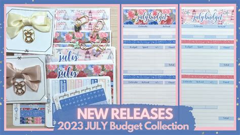 July NEW Releases Something NOT Stickers 2023 Budget Planner