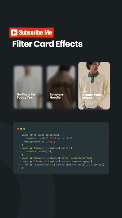 Filter Card Css And Html Analyticstracking Htmleditor Coding