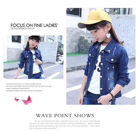 Куртки для девочек верхняя одежда для подростков с дырками в ковбойском стиле модные куртки с