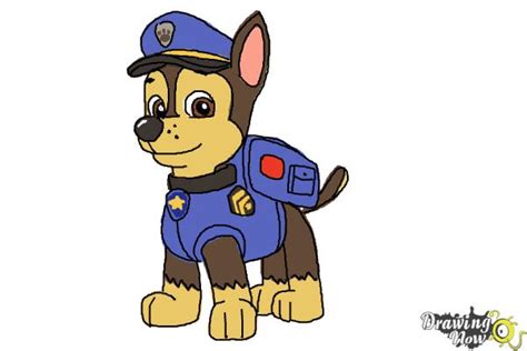 How To Draw Chase Paw Patrol Sketchok Easy Drawing Gu Vrogue Co