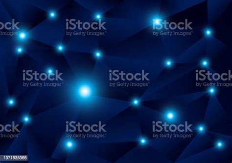 Graphics Design Glow Dot Network Diagram Technology For Vector