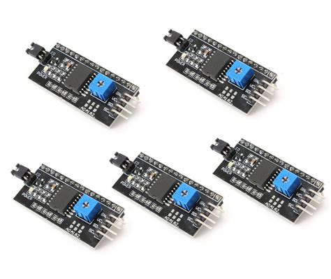 WINGONEER 5PCS IIC I2C TWI SPI Serial Interface Board Module Port For LCD1602 Display Amazon