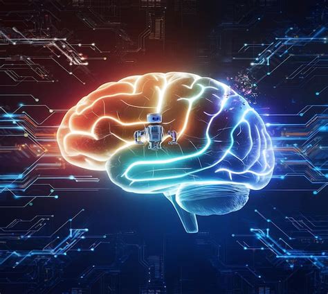 Brain 3d Technology Premium Ai Generated Image