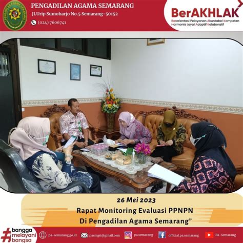 Rapat Penilaian Kinerja PPNPN Pada Pengadilan Agama Semarang 26 5 2023