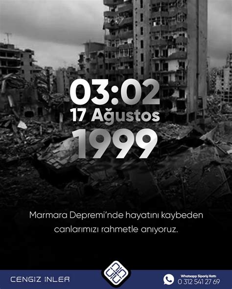 Ağustos Marmara Depremi nde hayatını kaybeden vatandaşlarımızı rahmetle anıyoruz