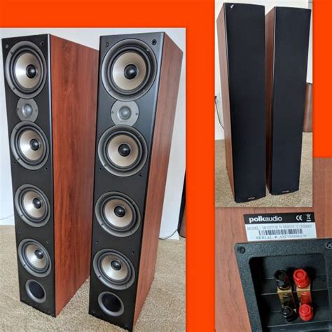 Set Of 2 Polk Audio Monitor 70 Series II Floorstanding Speakers For