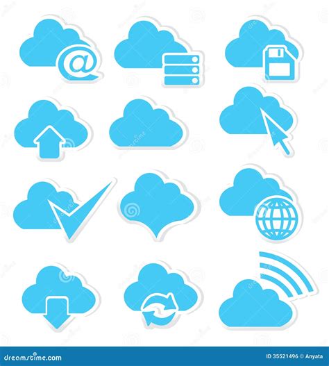Internet Determinado Del Icono De La Nube Ilustración Del Vector