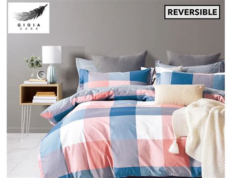 Gioia Casa Mei Fully Reversible Quilt Cover Set Bluemulti Au
