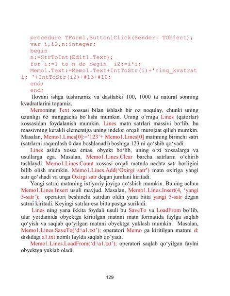 Informatika Va Axborot Texnologiyalari 10 Sinf Dustmurod Jomurodov