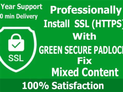 ssl installed and setup full green padlock security on your website