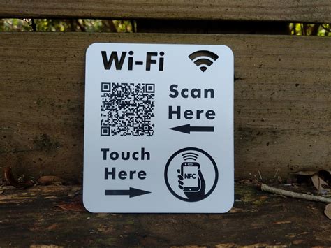 Wi Fi QR Code With NFC Chip Guest Wifi Access Code Perfect For Coffee Shops Hotels Bars