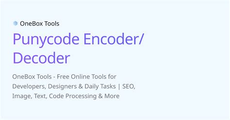 tools encode punycode title best free online encode decode tool