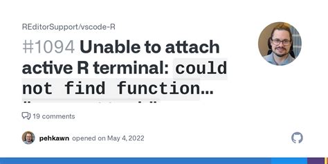Unable To Attach Active R Terminal Could Not Find Function Vsc